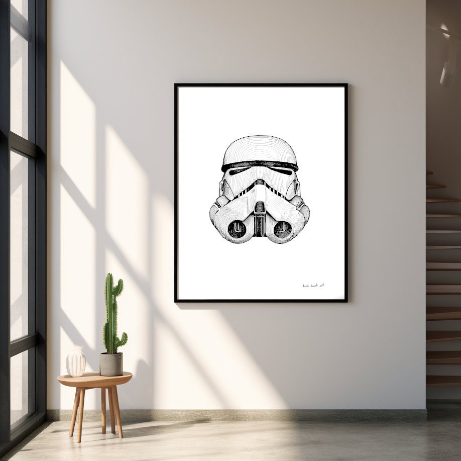 Set of 6 Star Wars A4 Line Drawings - Etsy