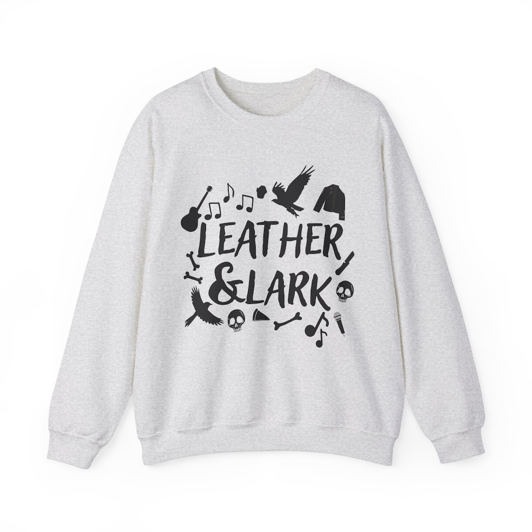 Leather and Lark Crewneck Sweatshirt Bookish Merch Dark Romance Reader ...