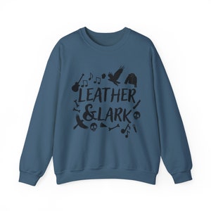 Leather and Lark Crewneck Sweatshirt Bookish Merch Dark Romance Reader ...