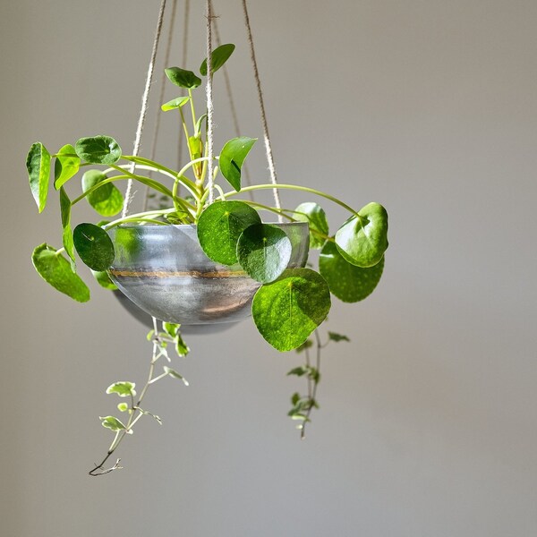 Large Hanging Flower Pot - Etsy