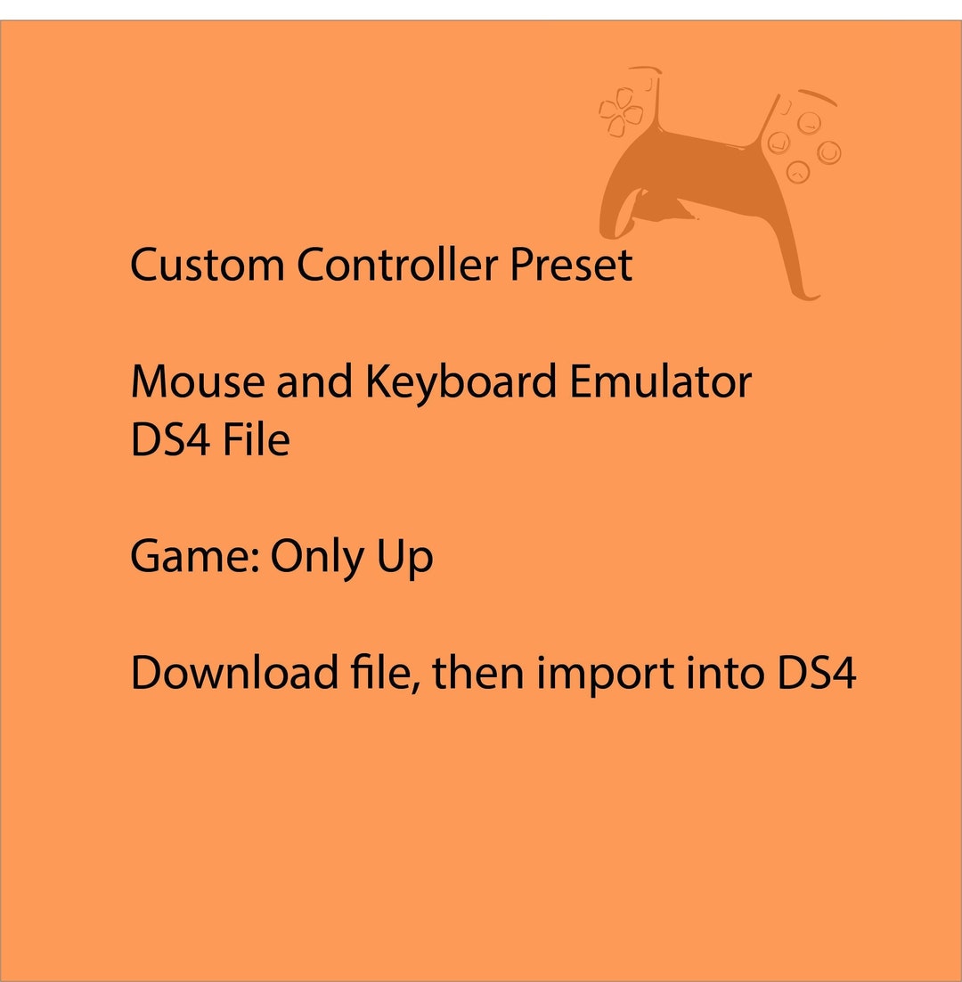 Controller Preset DS4 File for only Up - Etsy