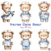Cute Bear Nurse Watercolor Clipart Set for Healthcare Designs - Etsy
