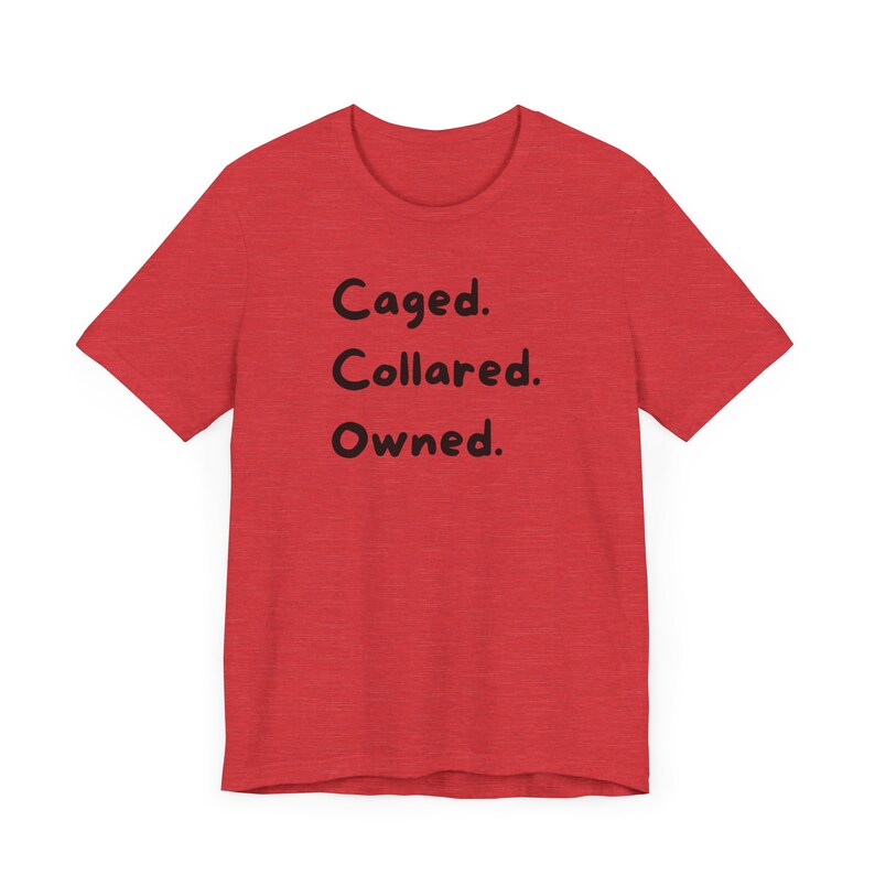 Caged, Collared, Owned ABDL, Adult Baby Tee Unisex Jersey Short Sleeve ...