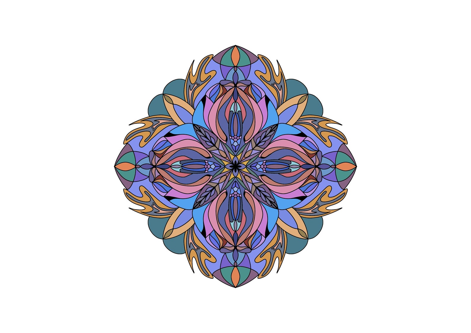 20 Adult Mandala Coloring Pages, Adult Coloring Pages, Antistress ...