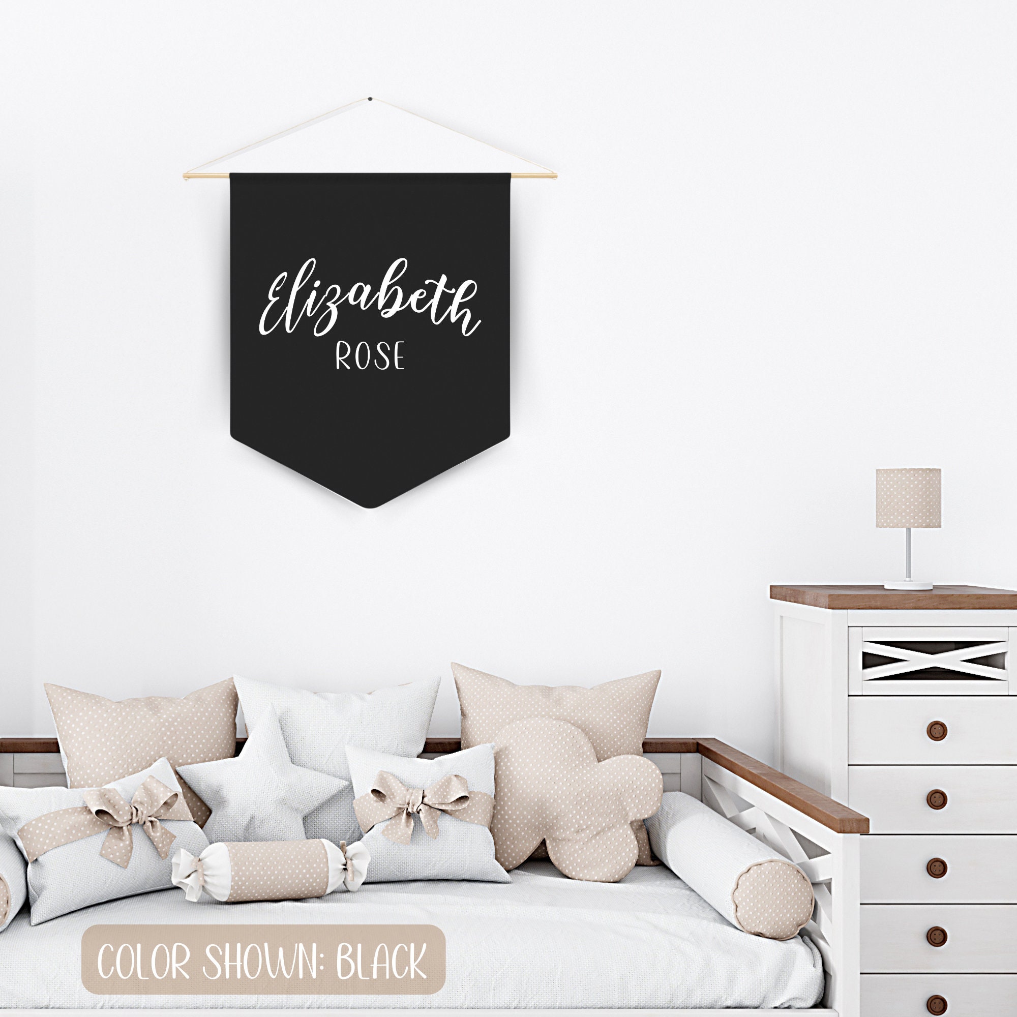 Custom Girl Room Decor Pennant Banner Girls Room Wall Decor Playroom ...