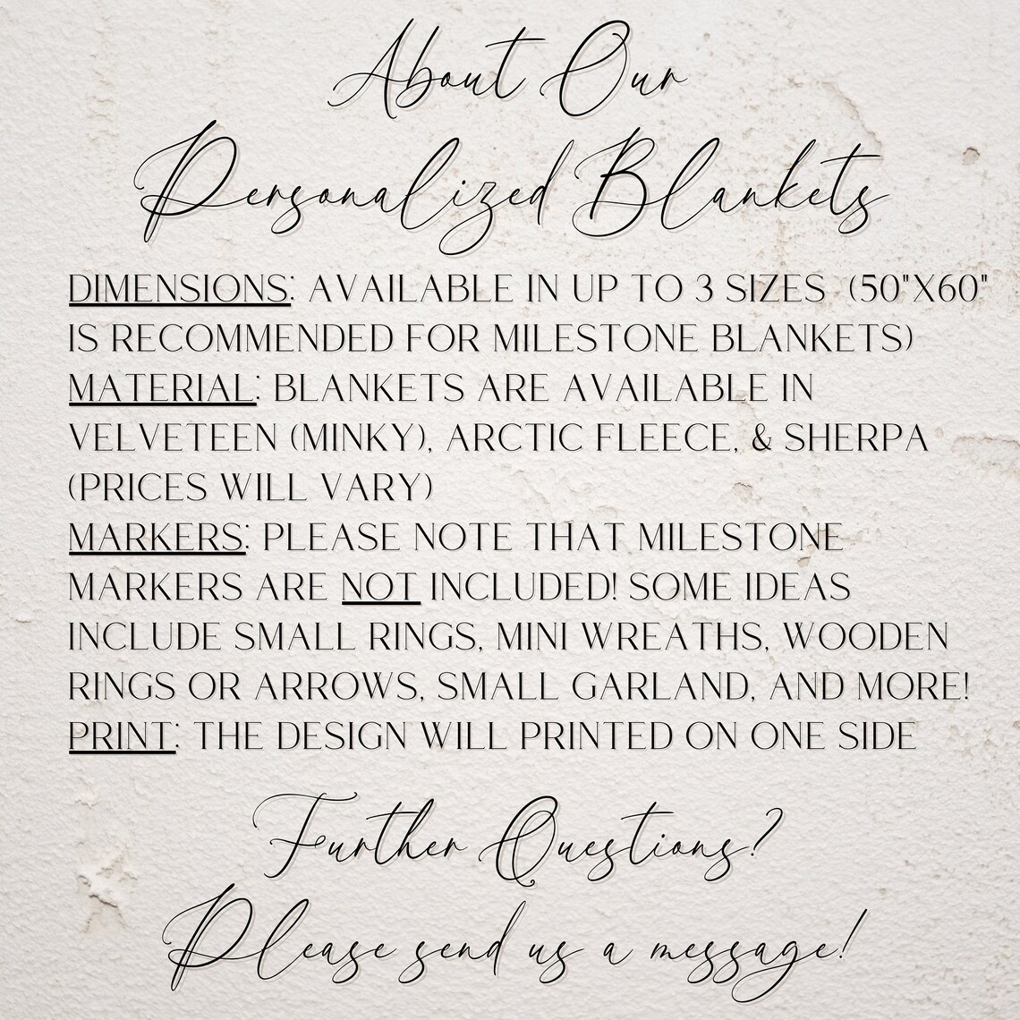 Custom Boho Girl Baby Milestone Blanket Personalized Blanket Monthly ...