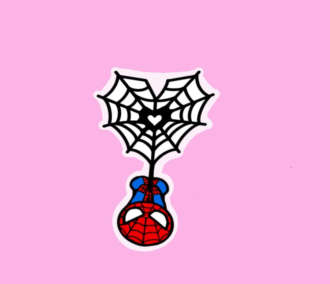 Spider-man Sticker Spider-man Heart Sticker Baby Spider-man - Etsy