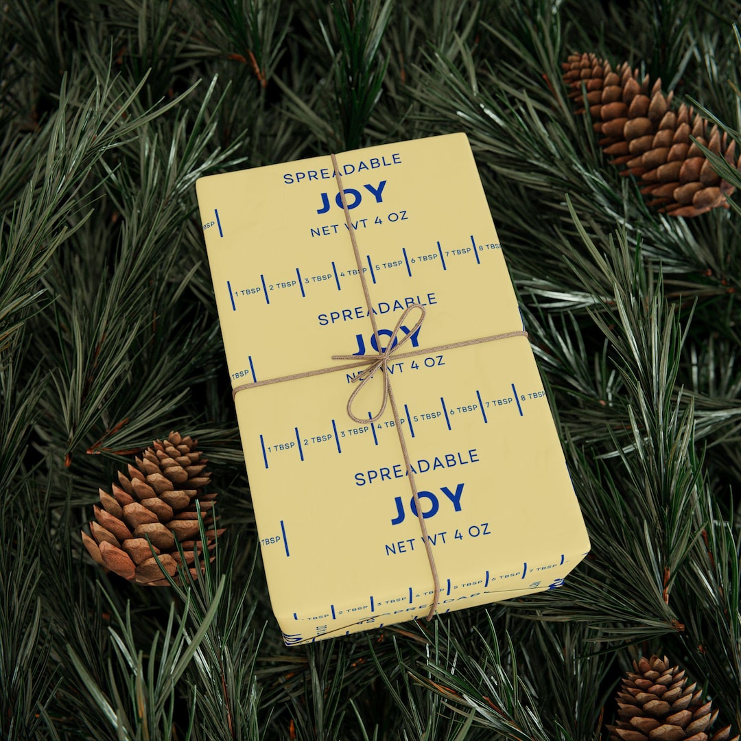 Butter-themed Wrapping Paper - Etsy