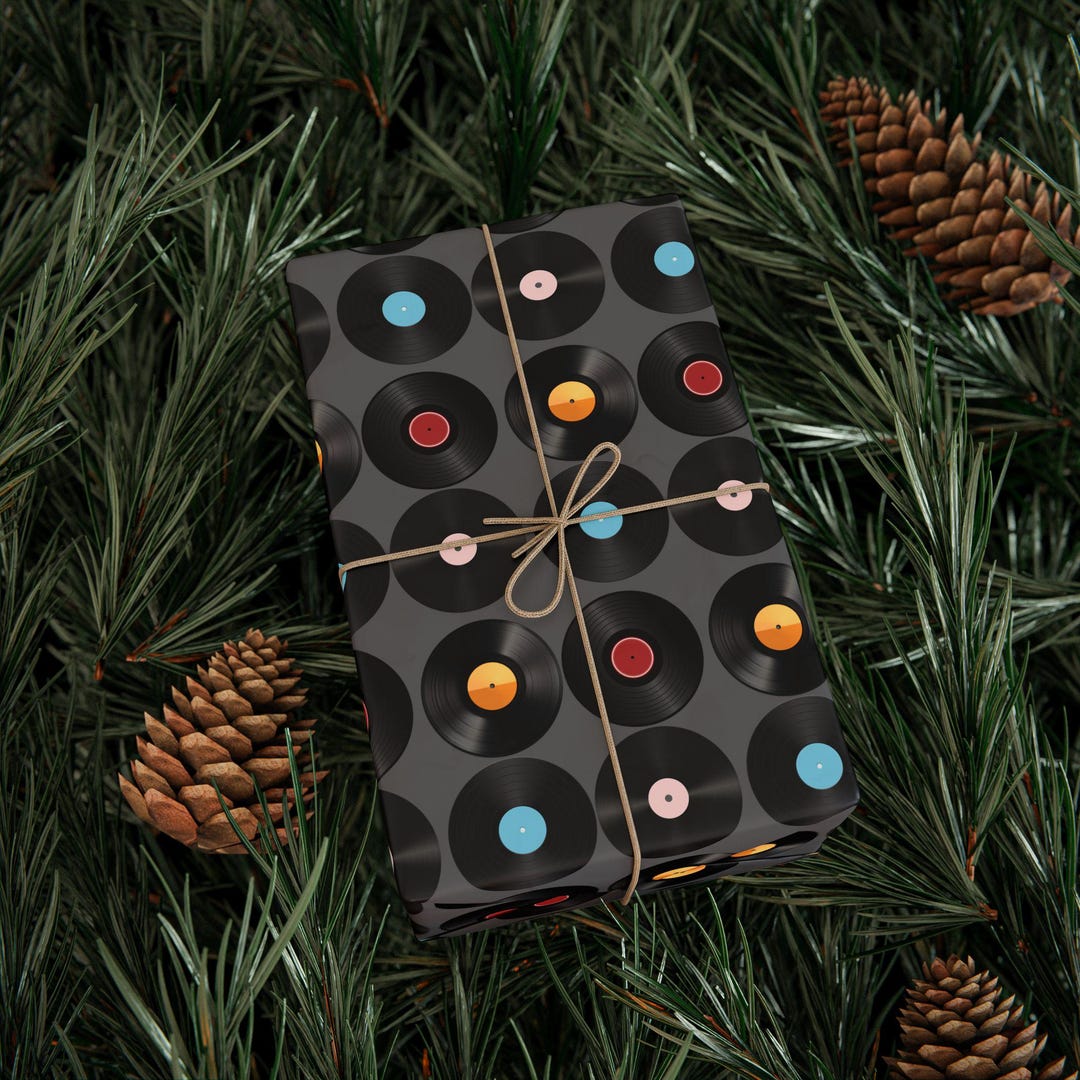 Vinyl Record Wrapping Paper - Etsy