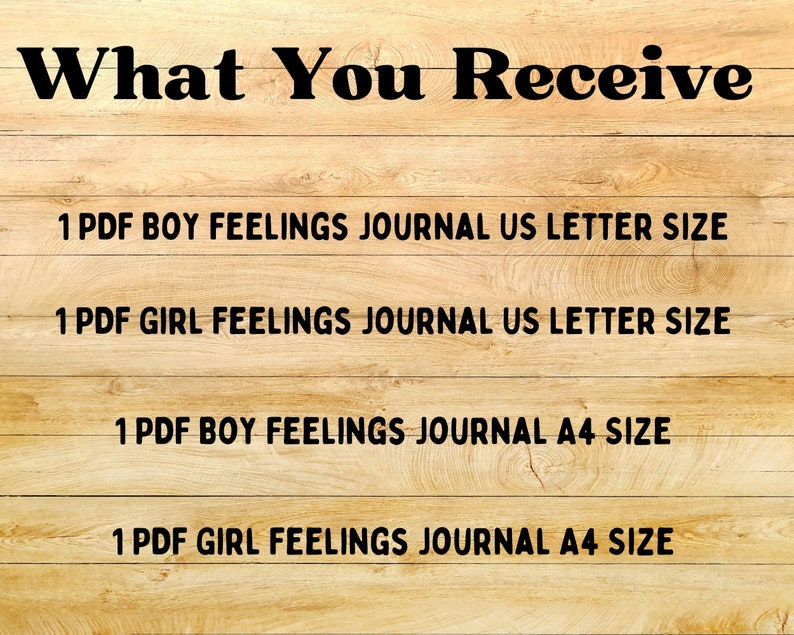 Daily Mood Tracker Journal, Kids Daily Emotions Journal, Daily Journal ...