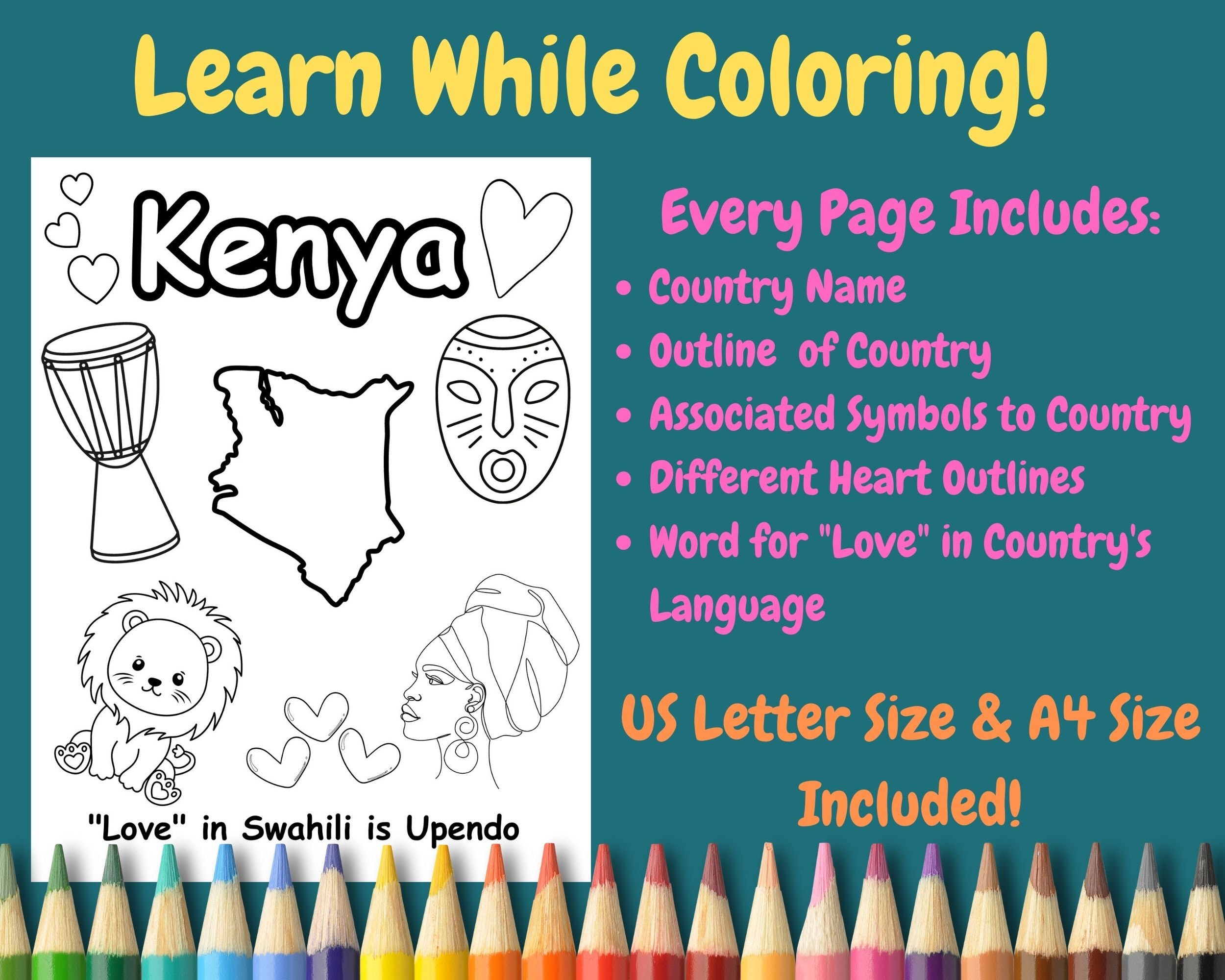 Love Language Coloring Pages,language Coloring Pages,kids Coloring Book ...