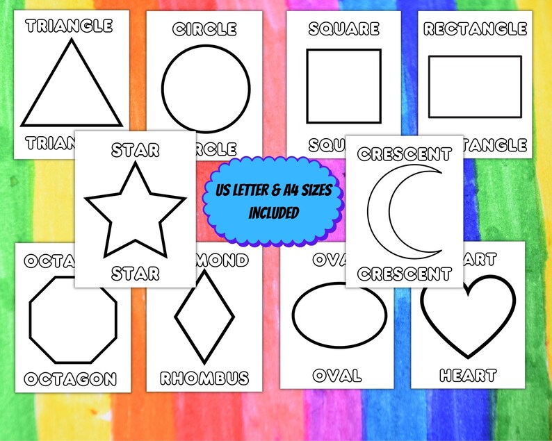 Shapes Coloring Pages, Printable Shapes Coloring Pages, Coloring Pages ...