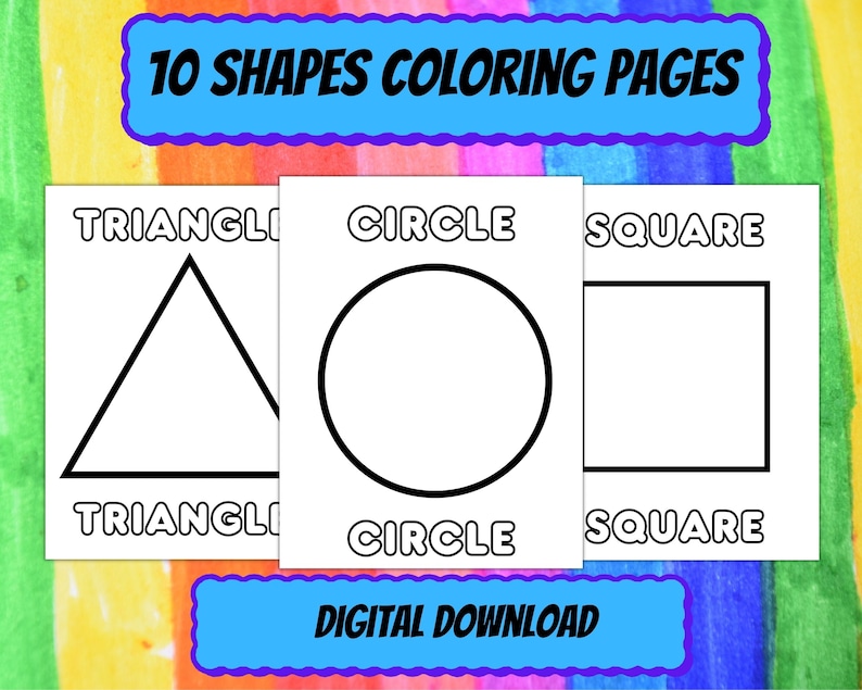 Shapes Coloring Pages, Printable Shapes Coloring Pages, Coloring Pages ...
