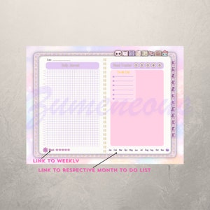 Kawaii Digital Planner, Undated, Goodnotes Hyperlinked (digital ...