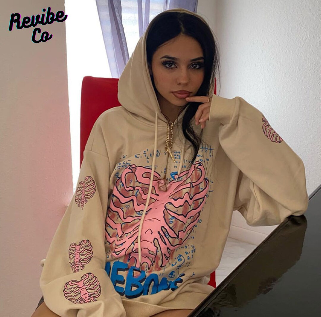 Y2k Bone Pullover Skeleton Hoodie Grunge Streetwear Y2k Hoodie Skeleton ...