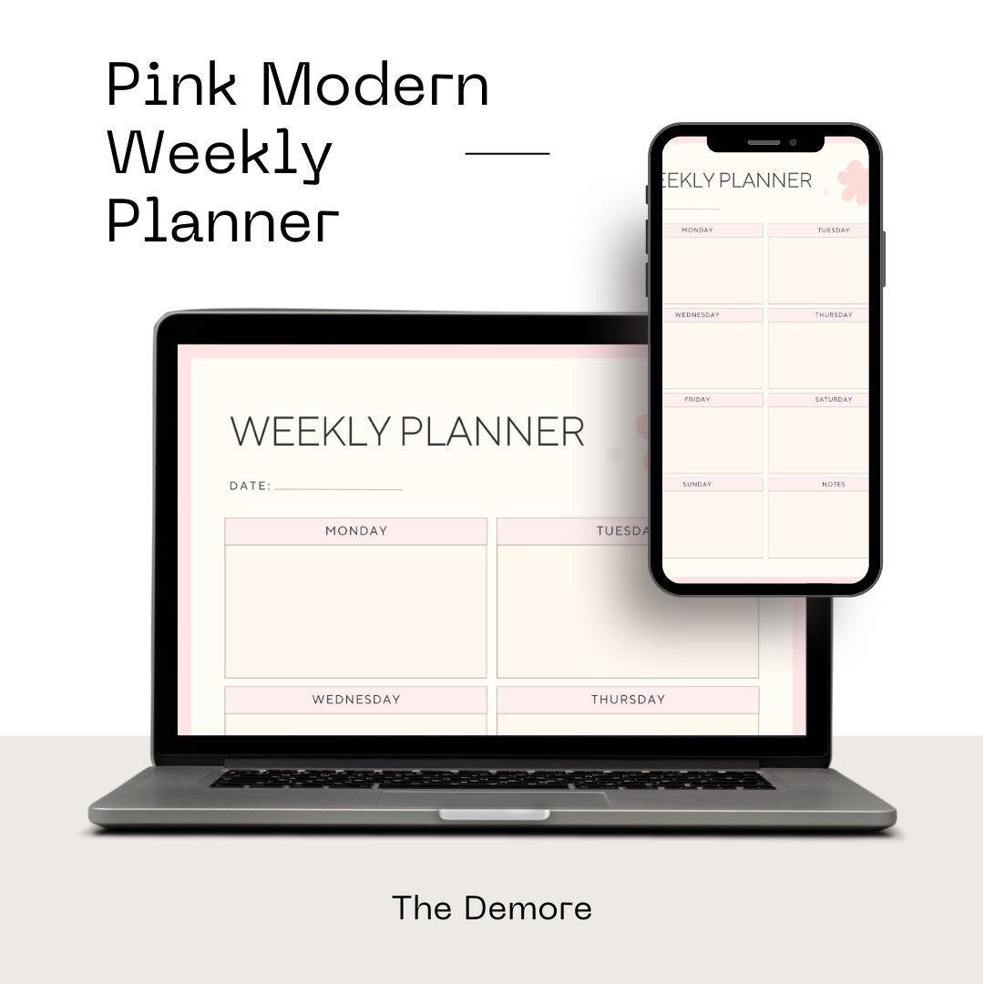 Hourly Weekly Schedule Landscape, Weekly Planner Printable, Week at a ...