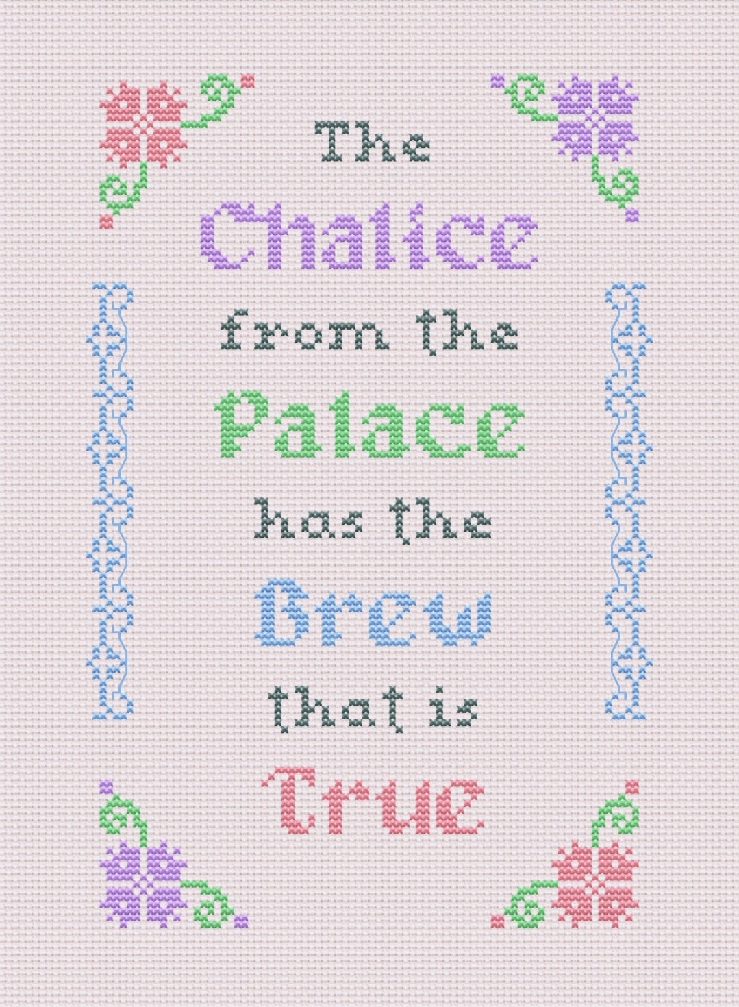 The Court Jester Poison Tongue Twister Cross Stitch Pattern - Etsy