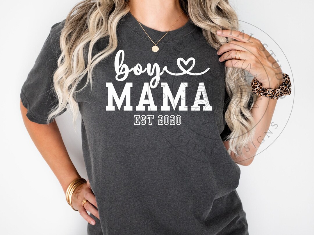 Boy Mama Est 2020 PNG Sublimation Design, Boy Mom T-shirt Sweatshirt ...