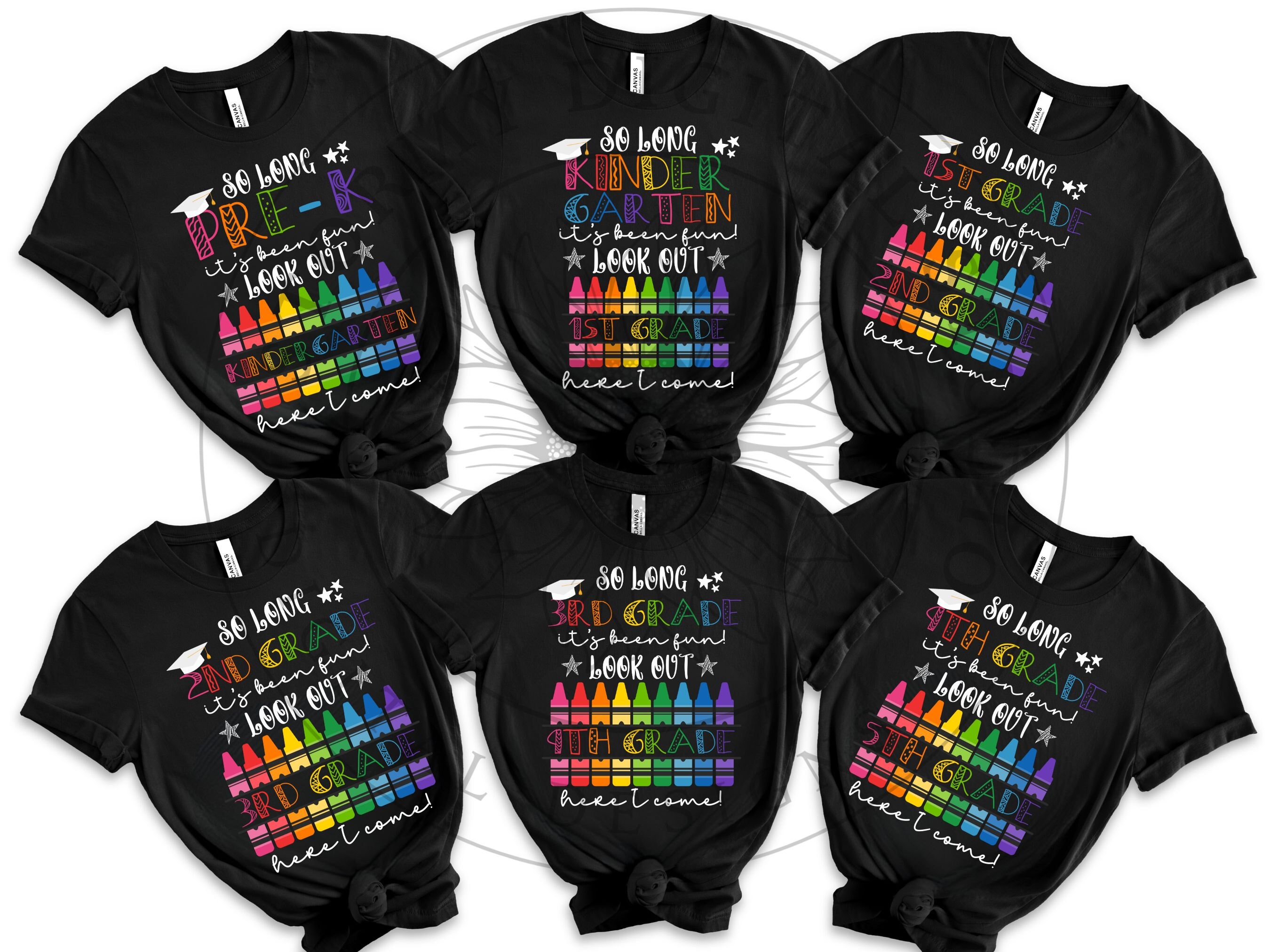 So Long Graduation Kids Shirt PNG Bundle Instant DIGITAL ONLY ...