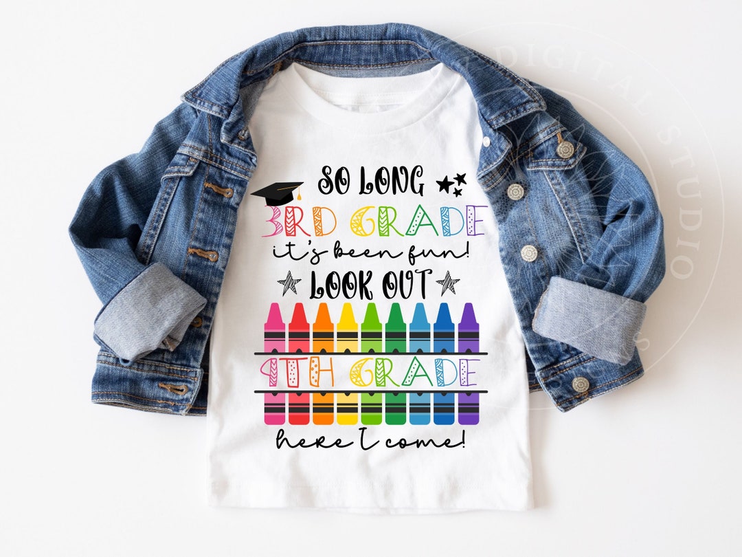 So Long 3rd Grade PNG Sublimation Design Instant DIGITAL ONLY Its Been ...