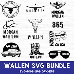 Wallen Bundle Svg, Png, Wallen Png, Wallen Bullhead Svg, Cowboy Wallen ...