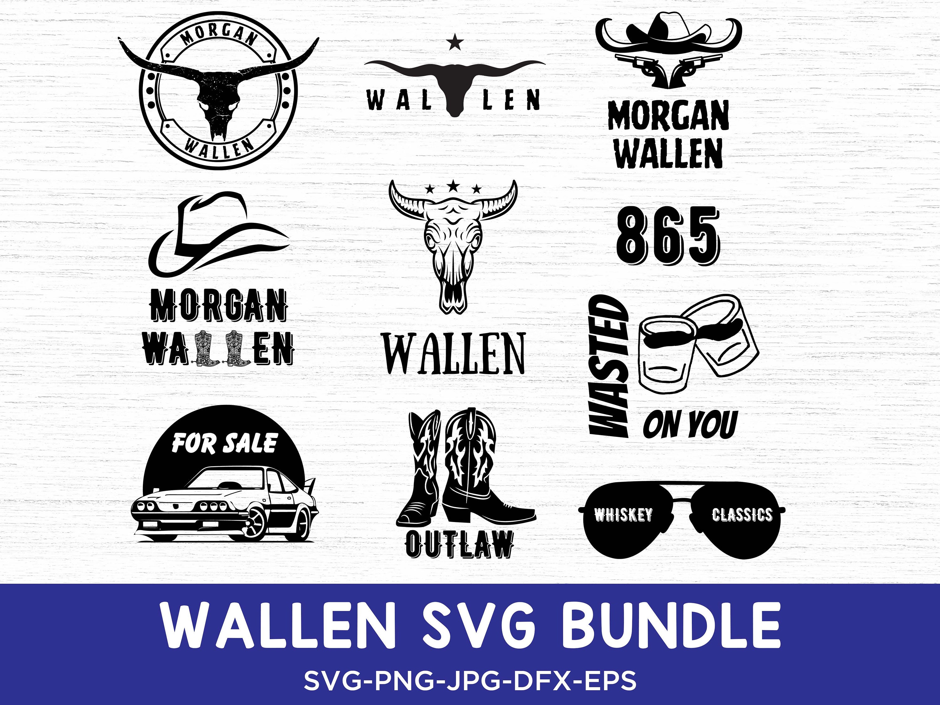 Wallen Bundle Svg, Png, Wallen Png, Wallen Bullhead Svg, Cowboy Wallen ...