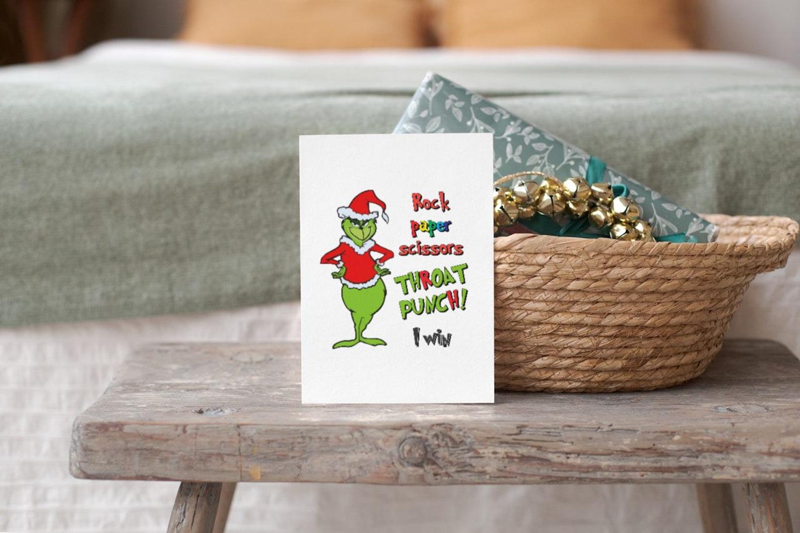 Rock Paper Scissors Throat Punch I Win PNG SVG, Funny Grinch Quote ...