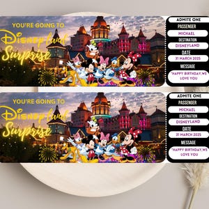 Disneyland and Disneyworld Ticket, Disneyworld Gift Ticket, Disneyland ...