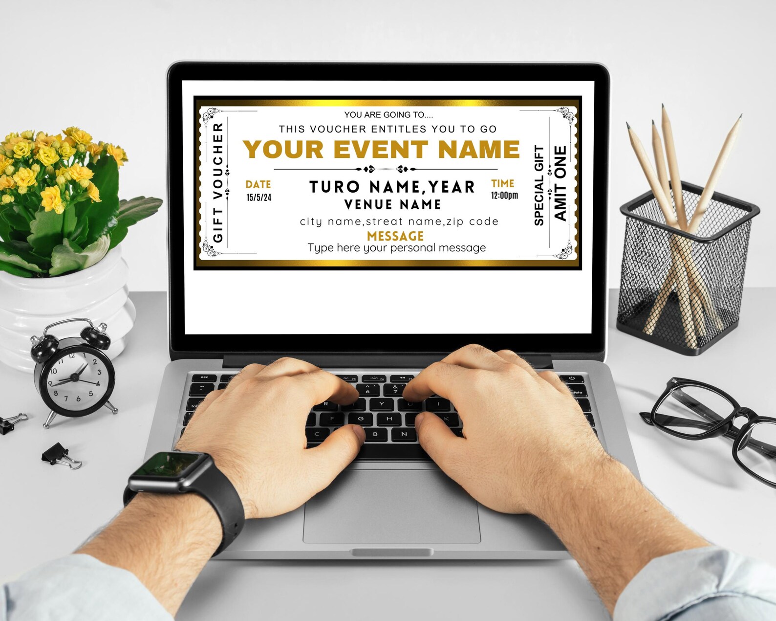 Event Ticket Template, Editable Event Ticket Template,printable Ticket ...
