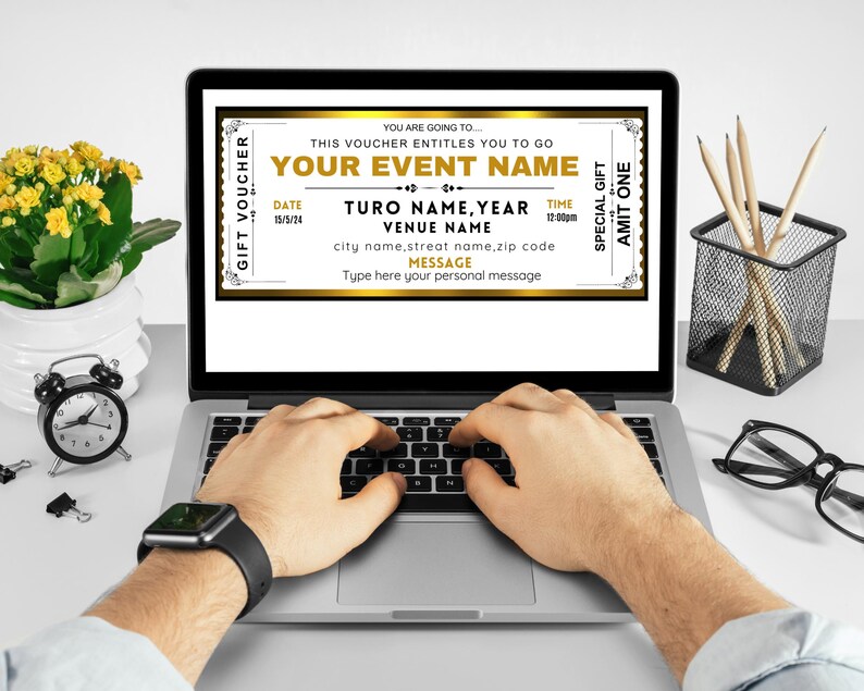 Event Ticket Template, Editable Event Ticket Template,printable Ticket ...