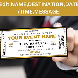 Event Ticket Template, Editable Event Ticket Template,printable Ticket ...