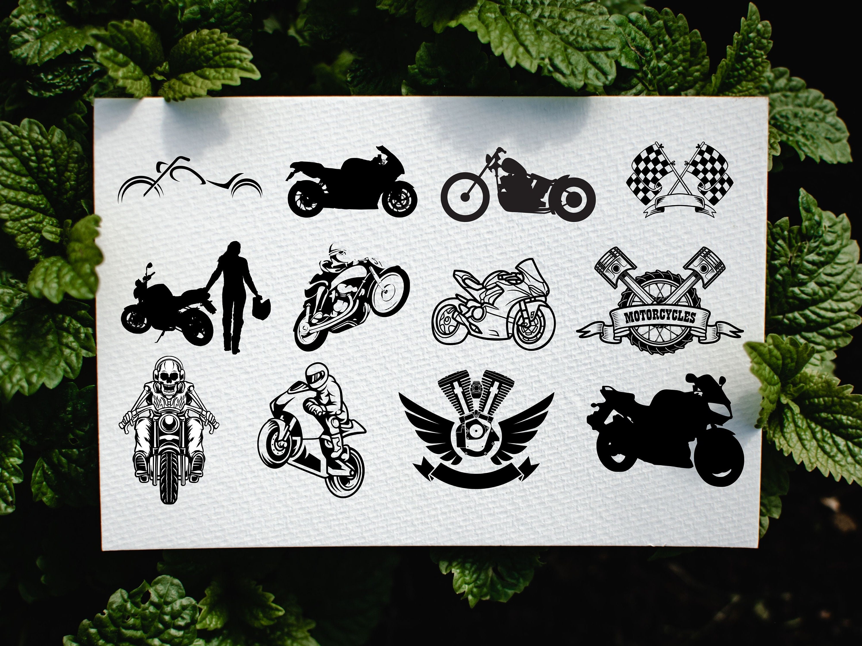 Motorcycle Svg Bundle, Motorcycle Clipart, Motorcycle Stickers ...