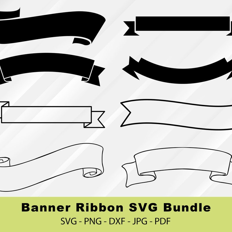 Ribbon Banner Svg - Etsy