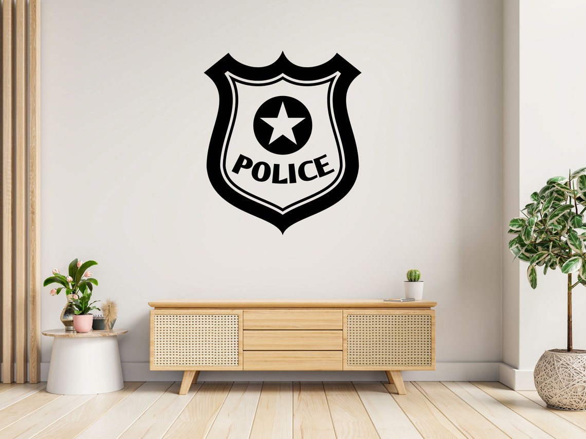 Police Badge Svg Bundle, American Police Badge Outline Svg Png ...