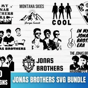 Jonas Brothers SVG Bundle, Jonas Retro 90'S, Concert 2023 Retro Gift ...