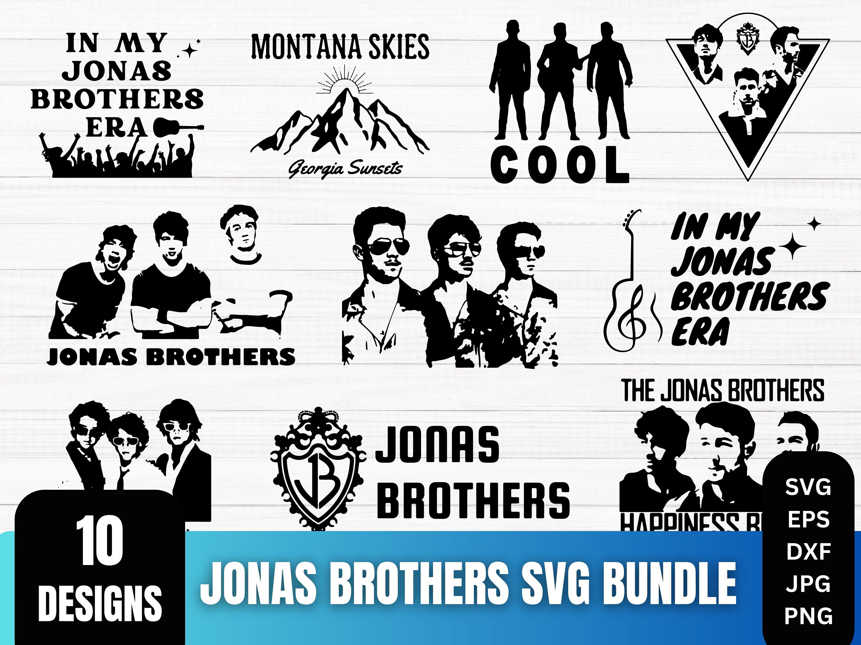 Jonas Brothers SVG Bundle, Jonas Retro 90'S, Concert 2023 Retro Gift ...