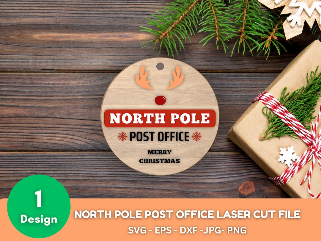 North Pole Christmas Ornament Svg North Pole Family Ornament - Etsy