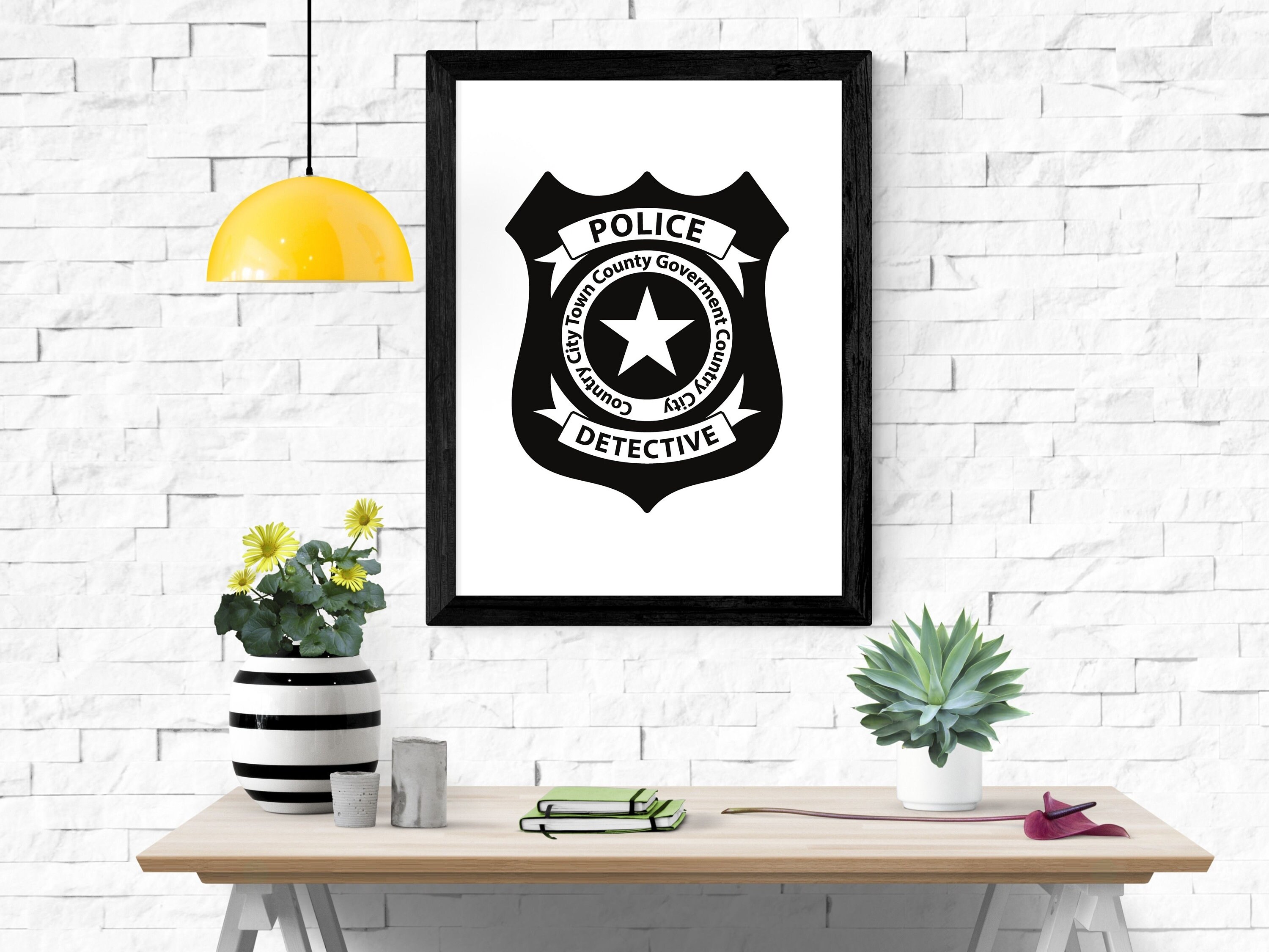 Police Badge Svg Bundle, American Police Badge Outline Svg Png ...