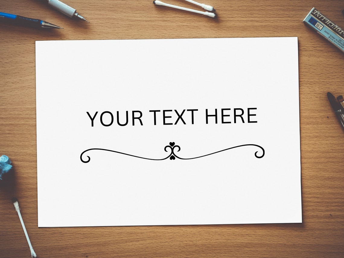 Wedding Text Dividers SVG, Heart Text Dividers SVG, Wedding Stationery ...