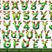 Christmas Reindeer Alphabet Clipart Bundle: Festive PNG Font (digital ...