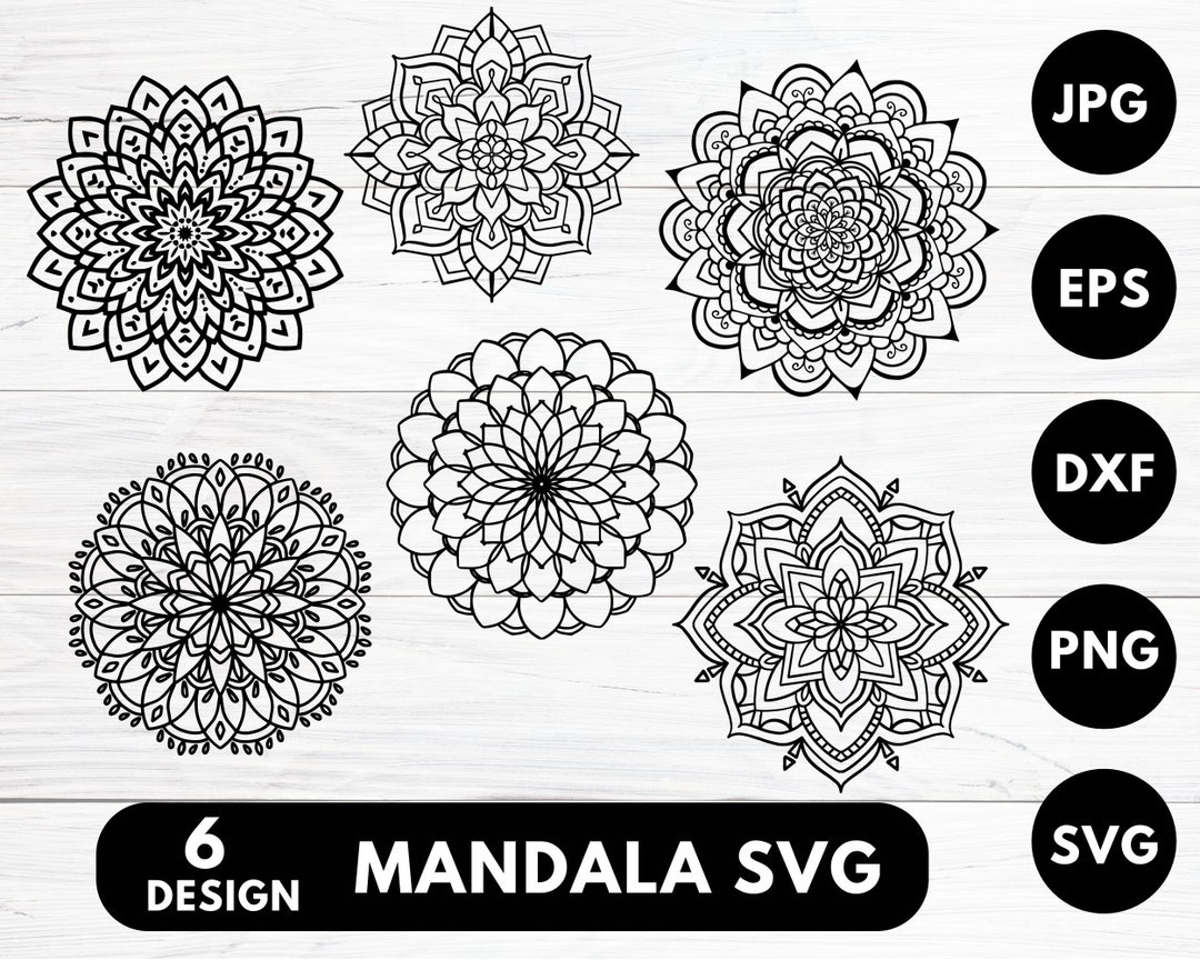 Mandala SVG Bundle Mandala Designs Svg Mandala Flower Svg - Etsy