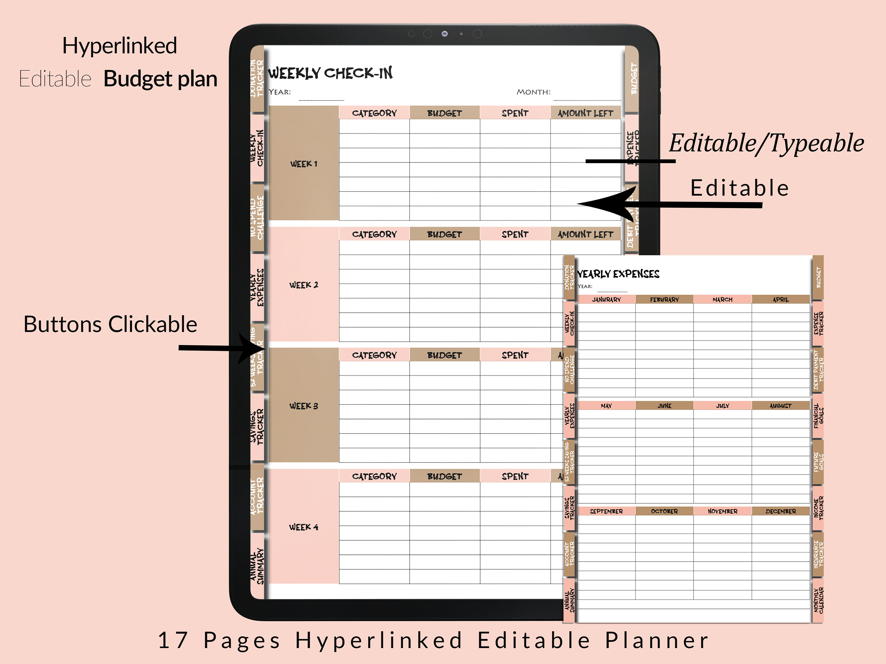 Digital Budget Planner, Finance Tracker, Finance Planner, Budget ...