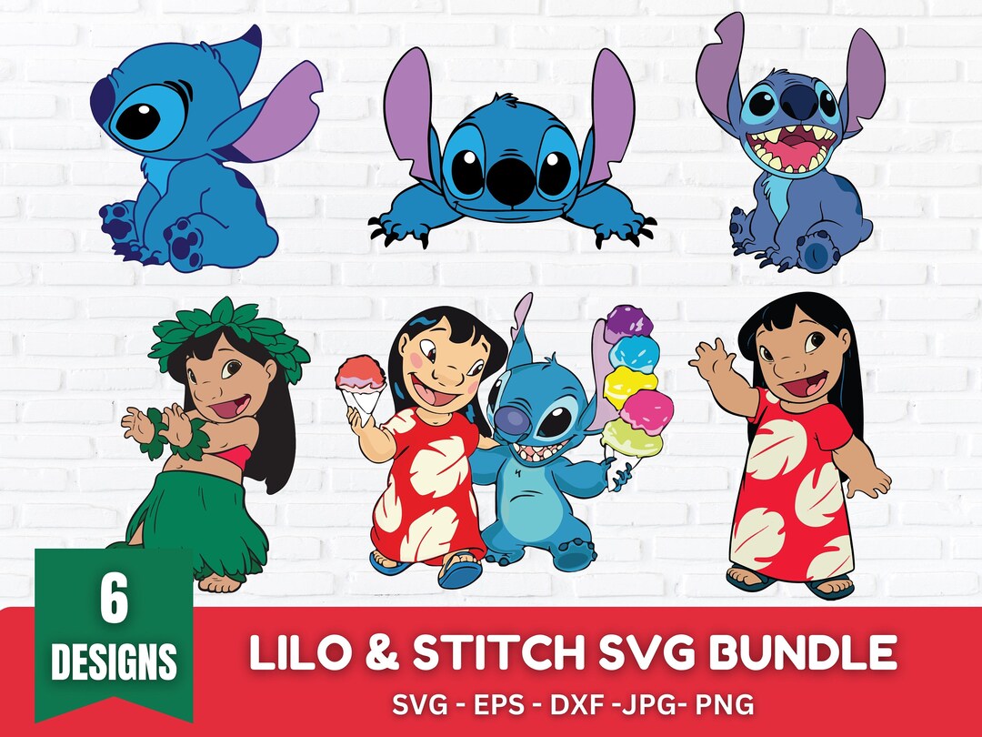 Lilo and Stitch SVG Bundle, Lilo and Stitch SVG for Cricut, Stitch SVG ...