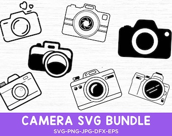 Camera SVG Bundle, Photography SVG, Photos Svg, Camera Clipart, Camera ...