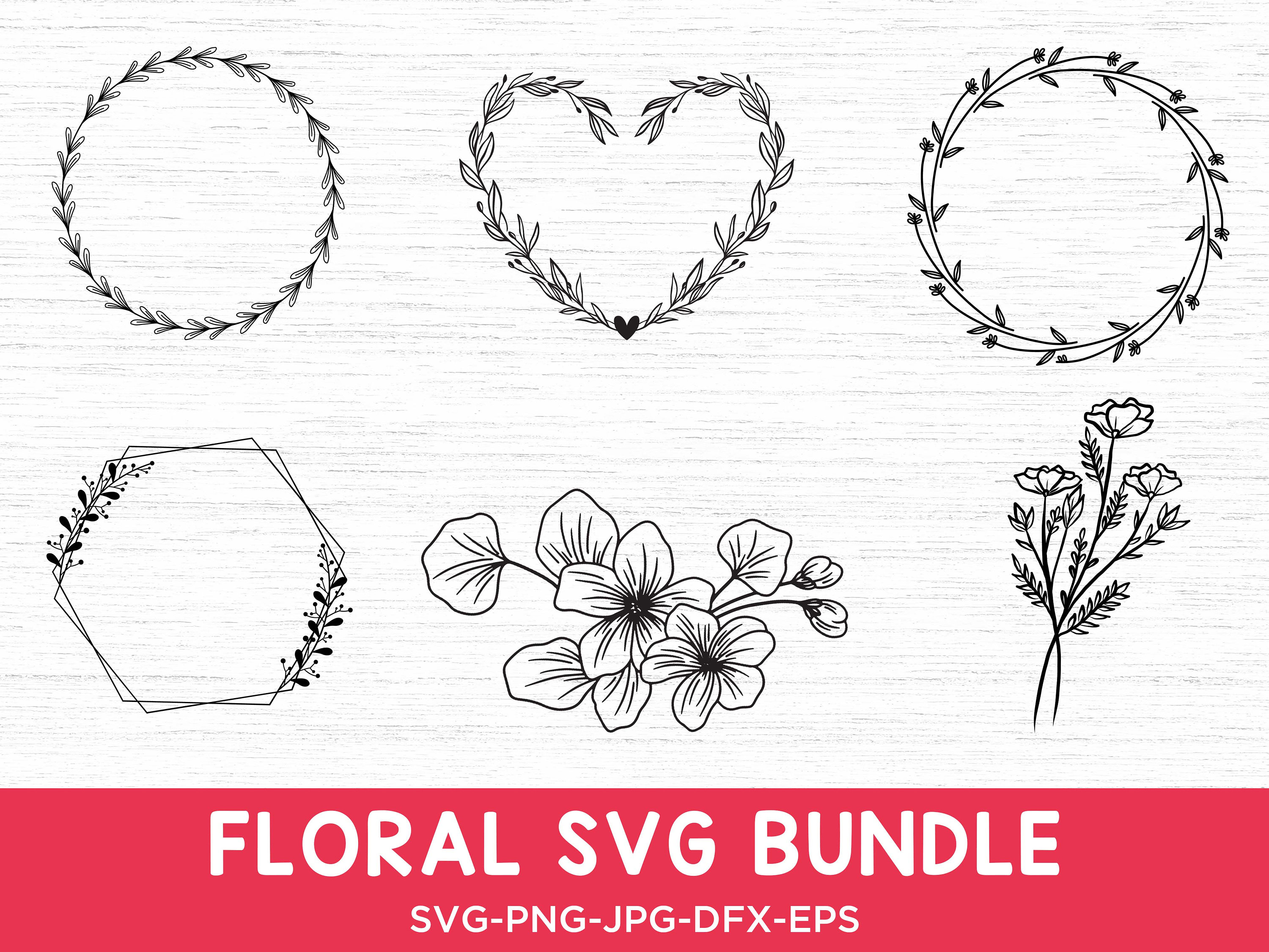 Blumen svg, Blumen svg, Blumen Bundle svg, Blumen svg bündeln, Blumen ...