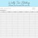 Weekly Time Blocking Planner, Weekly Time Block, Weekly Time Sheet ...