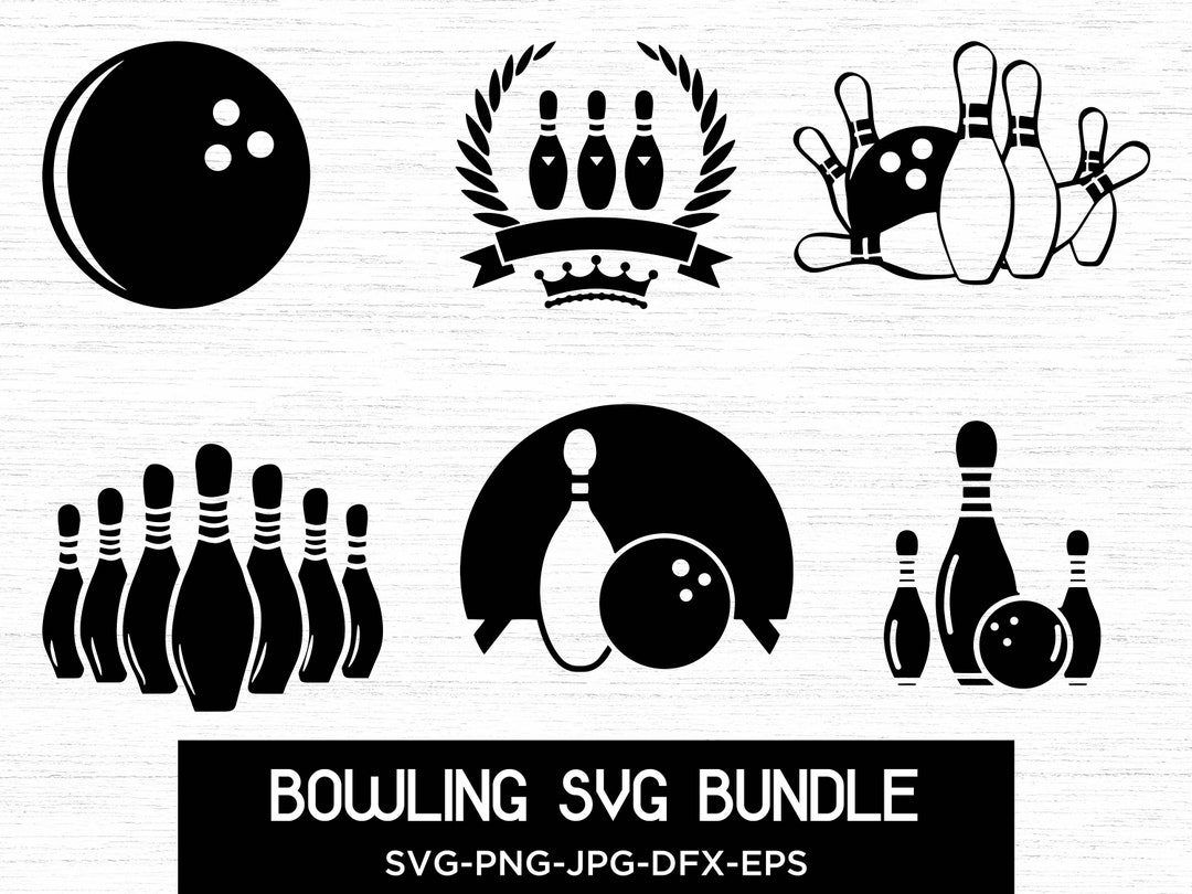 Bowling Svg Bowling Team SVG Bundle Bowling Club Clipart Bowling Ball ...