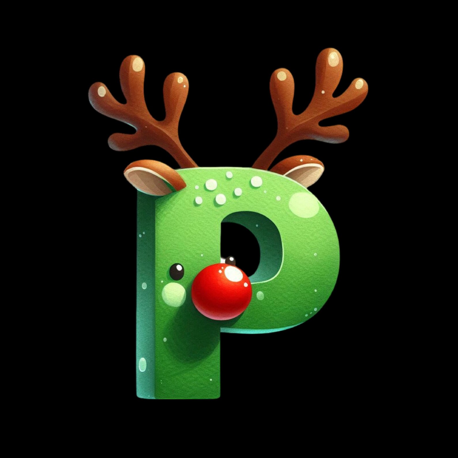 Christmas Reindeer Alphabet Clipart Bundle: Festive PNG Font (digital ...