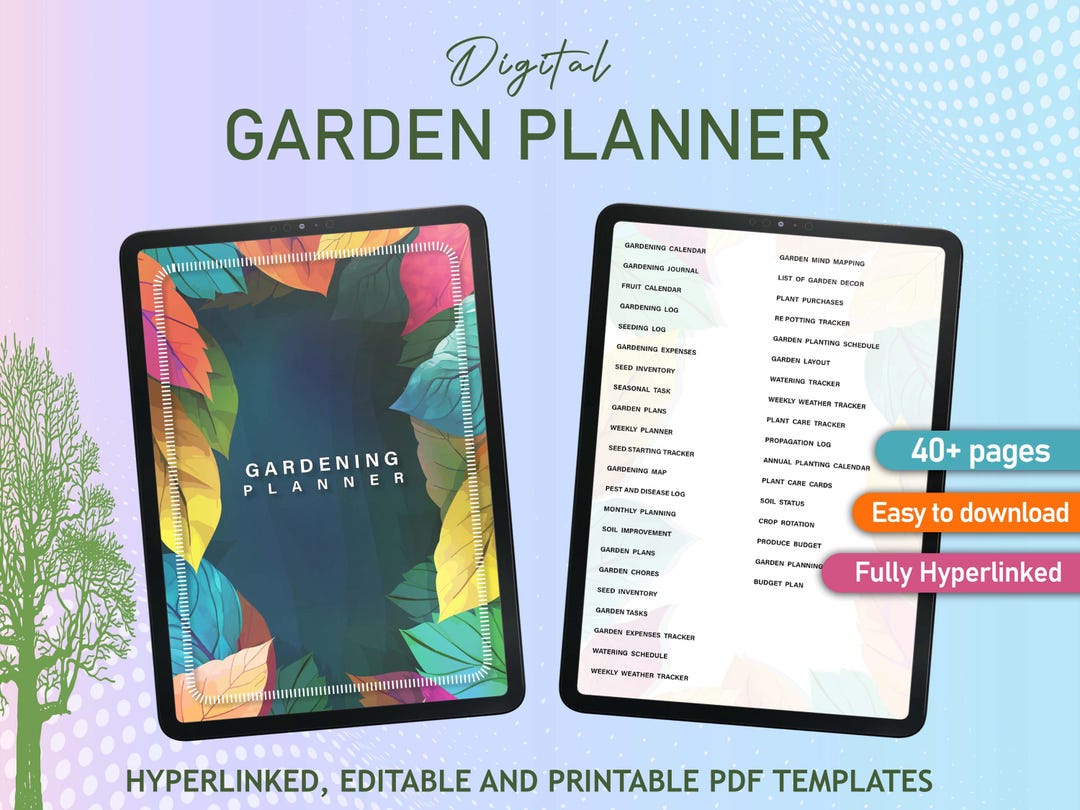 Digital Garden Journal,garden Planner Printable,garden Planner,plant ...