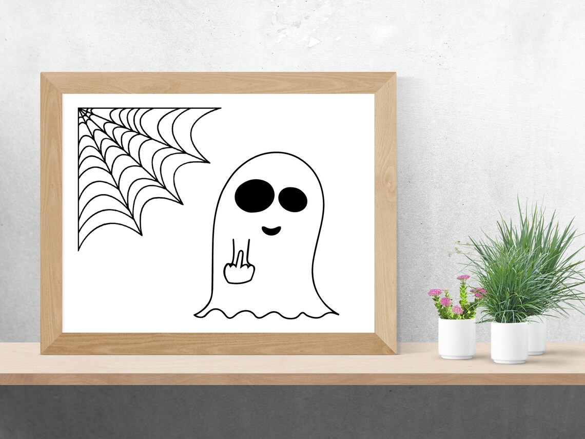 Ghost Middle Finger SVG Bundle, Cute Ghost SVG Cut File Cricut Funny ...